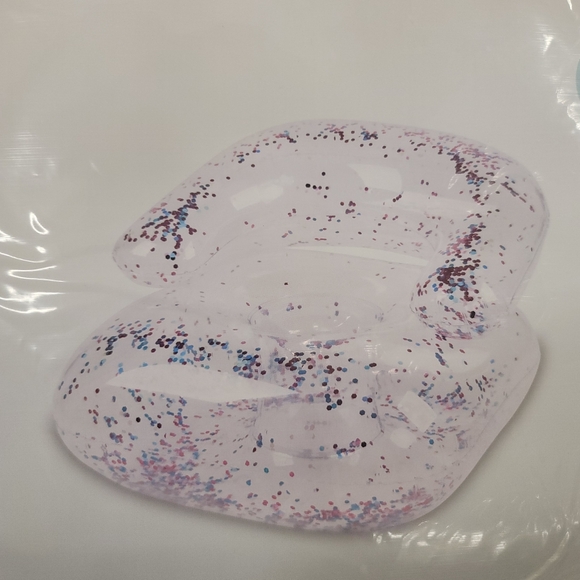 Other | Inflatable Chair 9s 2000s Style Clear With Glitter Girls Room ...